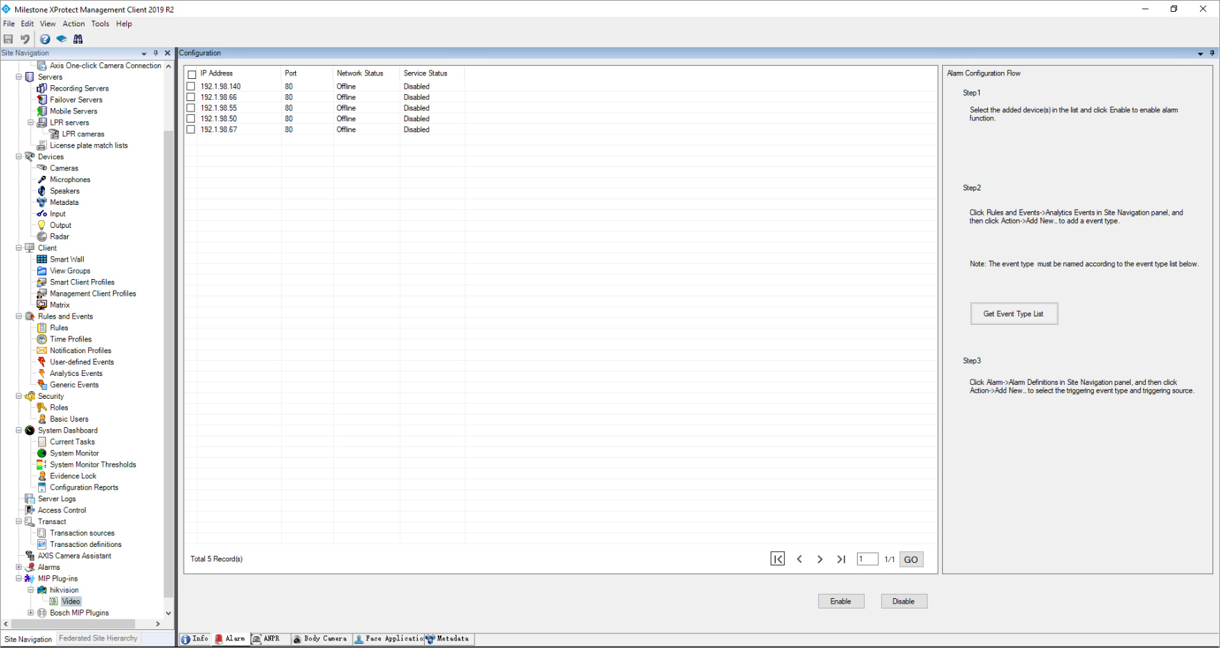 Get analytics events from Hikvision devices (how-to)