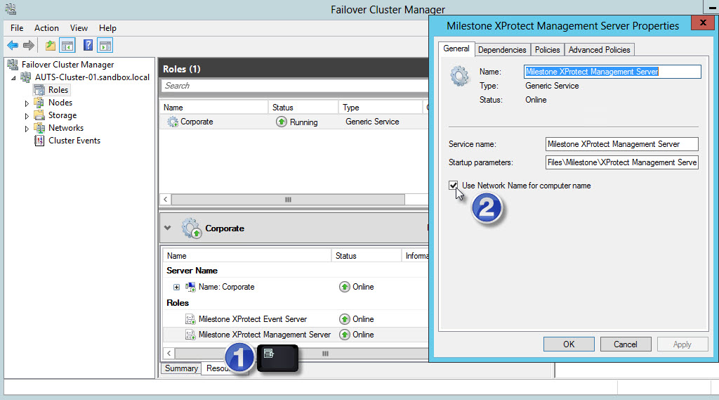 Troubleshooting XProtect Management Server in a Microsoft Failover Cluster