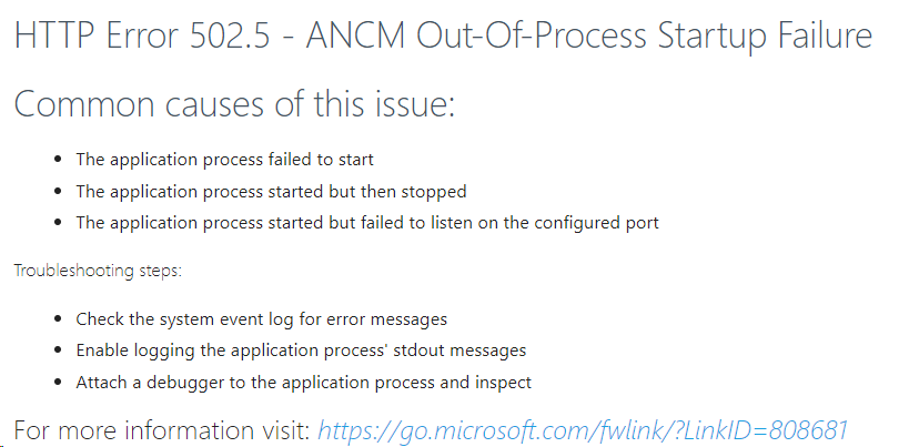 'An error has occurred during initialization of the service: Authorization Server returned not ...