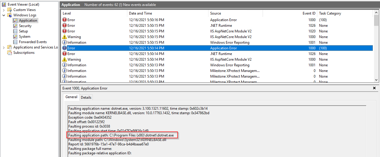 Management Server fails to start due to IDP dotnet exception ...